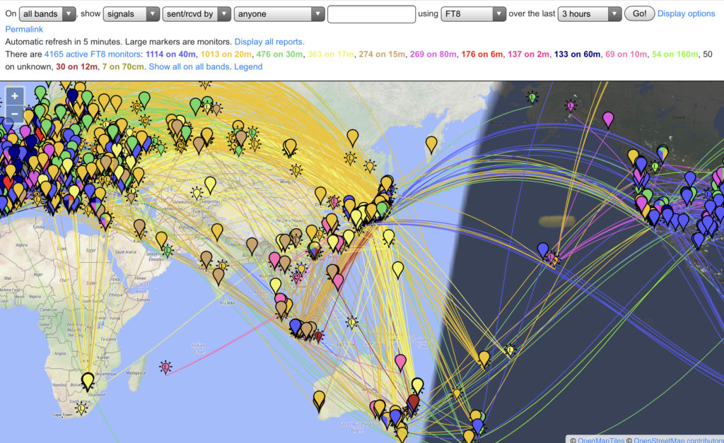 PSK REPORTER - Amatuer Radio Station JK1JOJ infomation